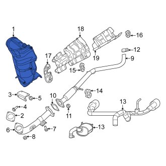 Fiat 500 OEM Exhaust Parts - Systems, Tips, Pipes | CARiD