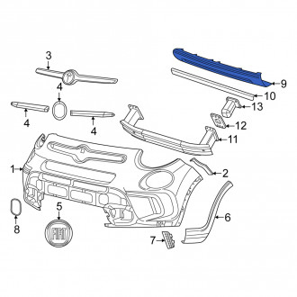 Fiat 500 Replacement Bumper Spoilers & Valances — CARiD.com