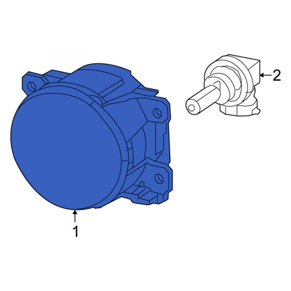 Fiat OE 68202187AA - Front Fog Light