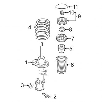 2014 Fiat 500 Shocks & Struts - Front, Rear | CARiD