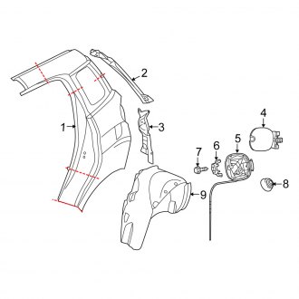 2014 Fiat 500 OEM Quarter Panels & Parts — CARiD.com