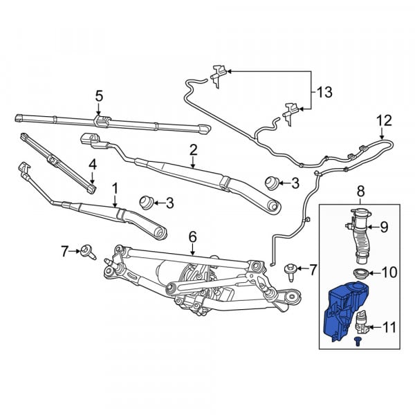 Fiat OE 68595933AA - Washer Fluid Reservoir