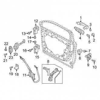 2022 Fiat 500X Door Locks + Components — CARiD.com