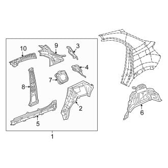 Fiat 500X Replacement Quarter Panels - CARiD.com