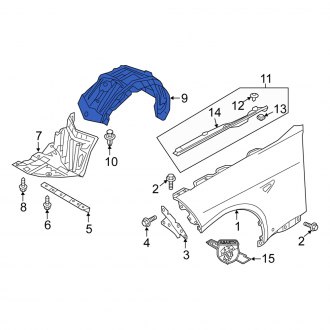 Fiat 124 Spider Inner Fenders | Wells, Liners, Shields — CARiD.com