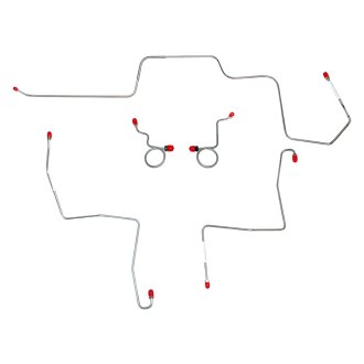 1969 Ford Mustang Brake Lines & Hoses | Braided, Extended — CARiD.com