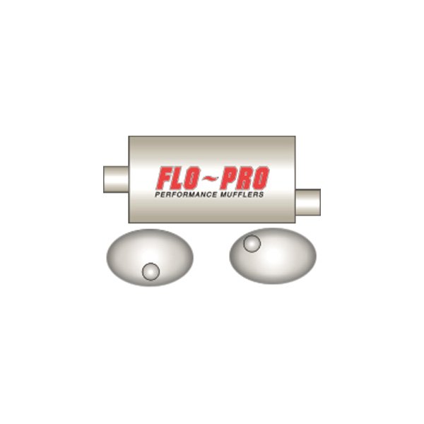 Flo-Pro® 2501 - Aluminized Steel Oval Exhaust Muffler