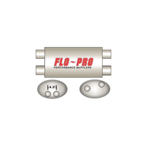 Flo-Pro® 2506 - Aluminized Steel Oval Exhaust Muffler