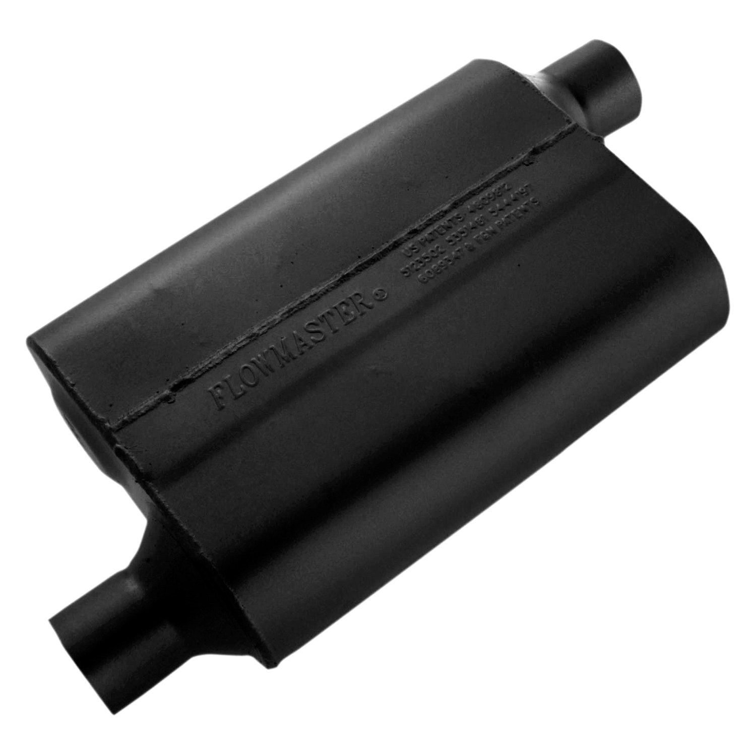 Flowmaster® 42443 - 40 Series Delta Force™ Aluminized Steel Oval Black ...