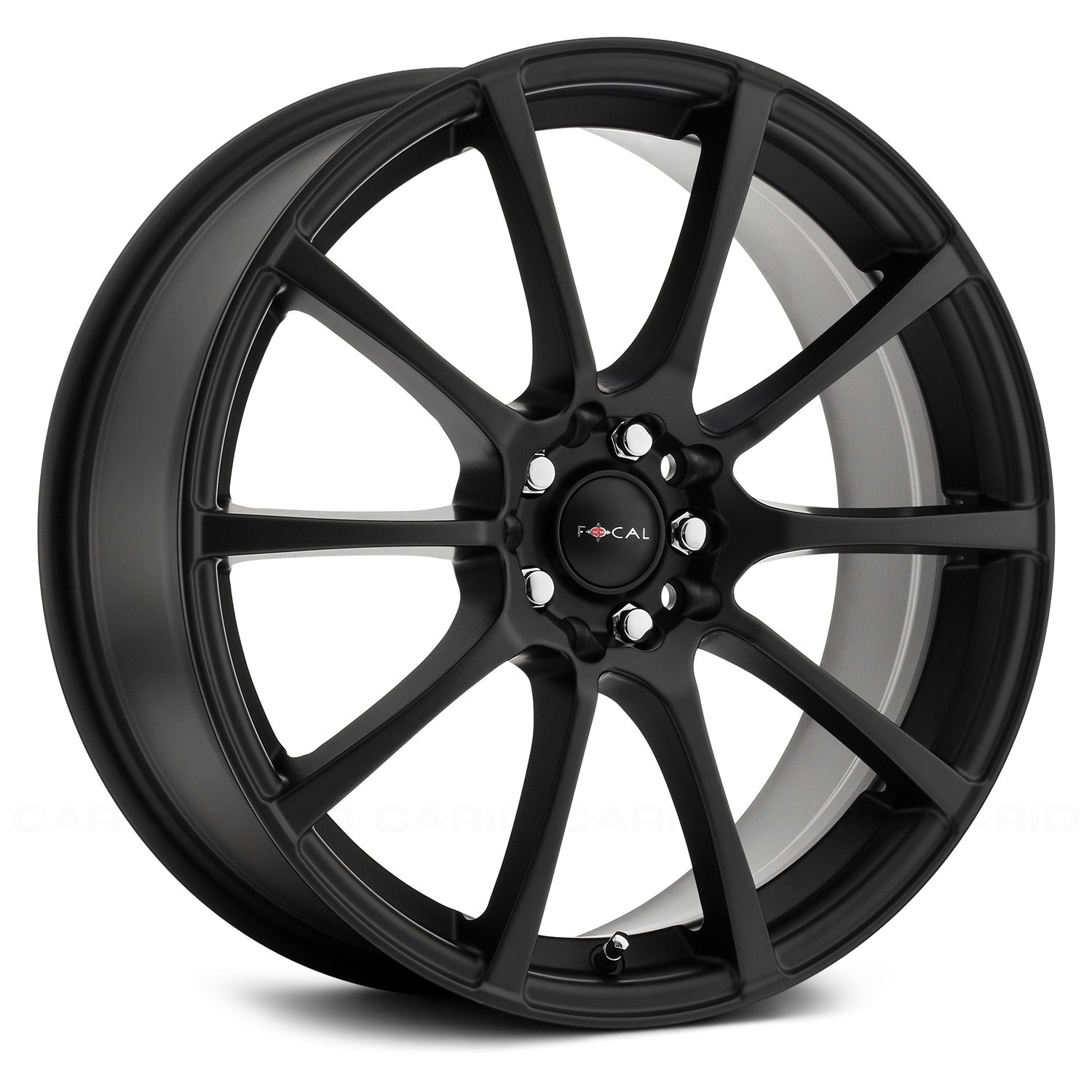 FOCAL® 448SB F-20 Wheels - Satin Black with Clear Coat Rims