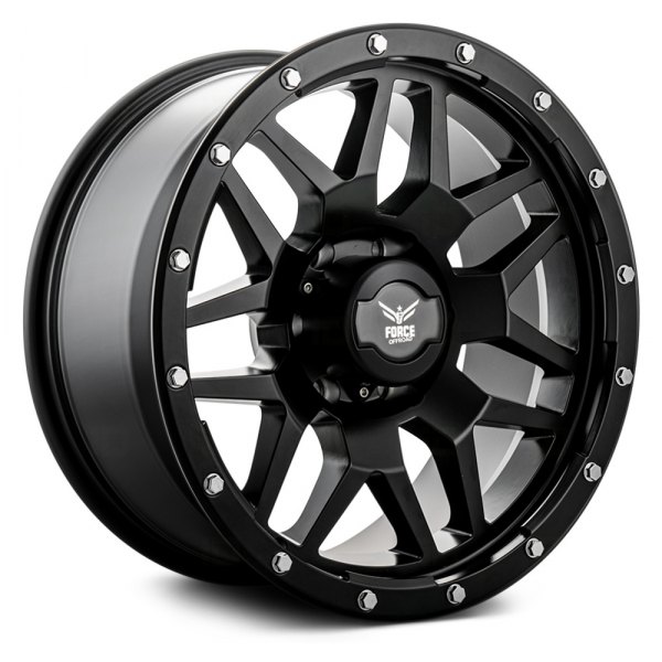 FORCE OFF-ROAD® F20 Wheels - Matte Black Rims - F201895127-12MATTEBLACK