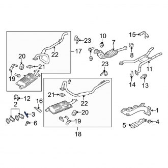 Ford Mustang OEM Exhaust Parts - Systems, Tips, Pipes | CARiD