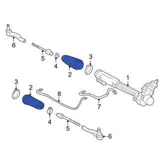 Ford Crown Victoria Steering Rack Boots & Bellows | Rack Boot Kits ...