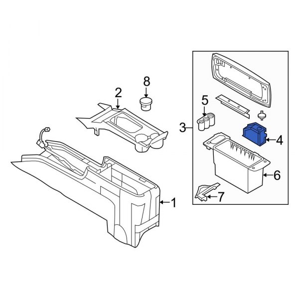 Ford OE YF1Z19N236AA - 12 Volt Accessory Power Outlet