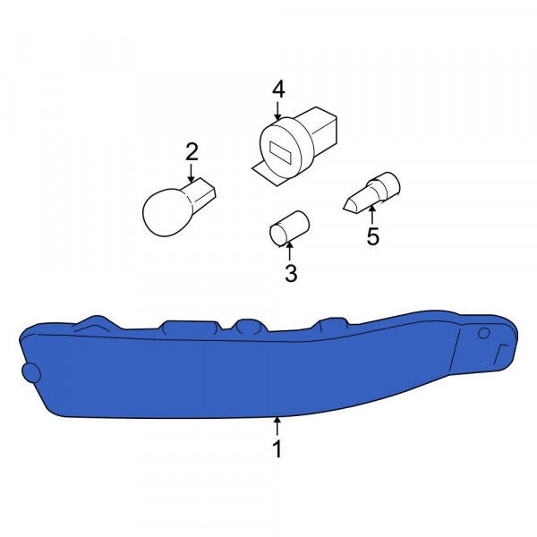 Ford OE 4R3Z13200AA - Right Parking Light Lens