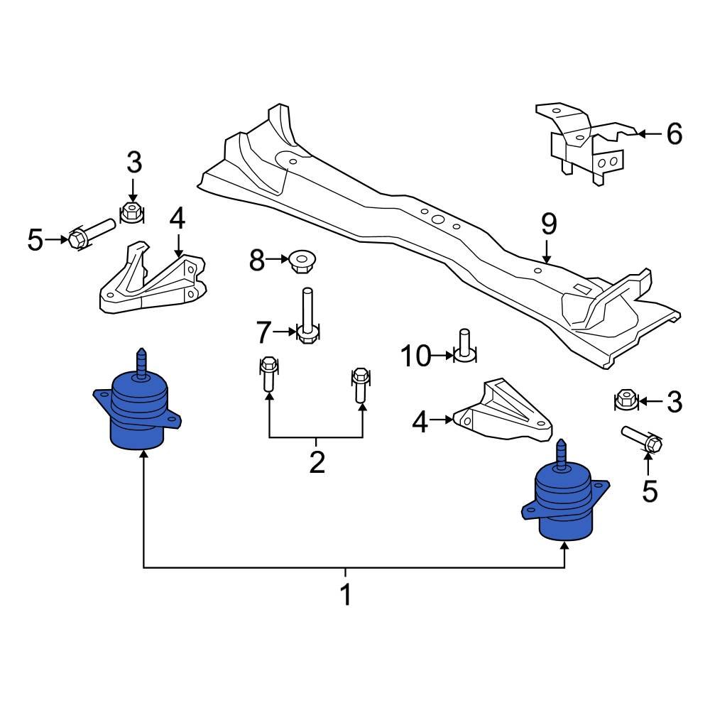 Ford OE 6R3Z6038A - Engine Mount