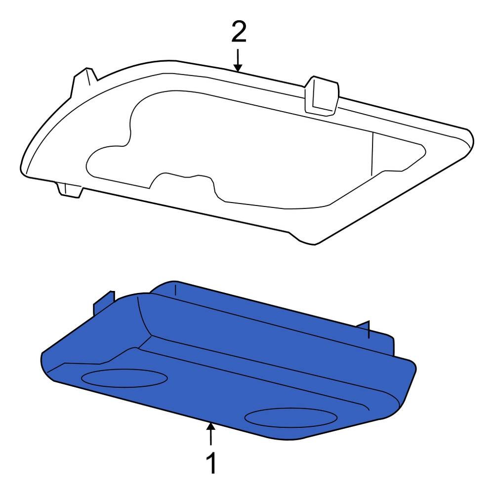 Ford OE 7R3Z63519A70BA Upper Overhead Console Ford OE 7R3Z63519A70BA Upper Overhead Console