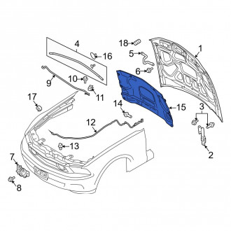 Under Hood Insulations - Pads, Liners, Heat Shields | CARiD