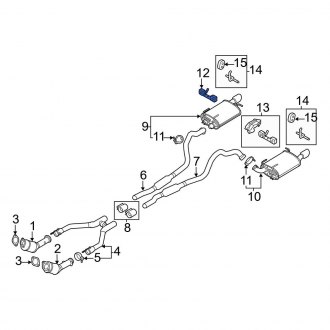 Ford Mustang OEM Exhaust Parts | Systems, Tips, Pipes — CARiD.com