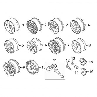 2011 Ford Mustang OEM Wheels - Original Steel & Alloy Wheels | CARiD.com