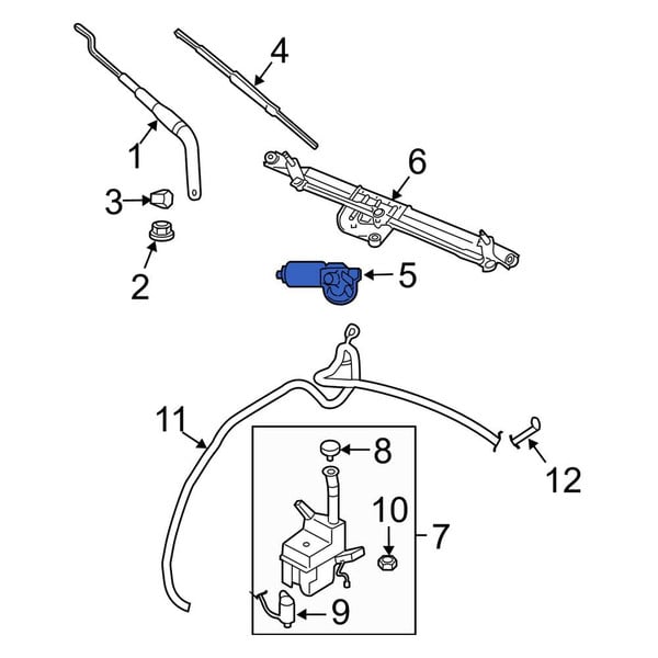 Ford OE 8R3Z17508A - Wiper Motor