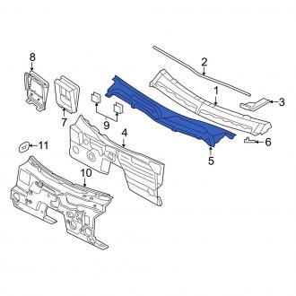 Ford Mustang Cowl Panels & Parts - Vent Grills | CARiD