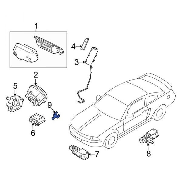Ford OE AR3Z14B416A - Left Seat Track Position Sensor
