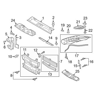 2023 Ford Mustang Radiator Support Covers | CARiD