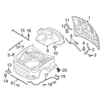 Ford Hood Release Cables & Handles — CARiD.com