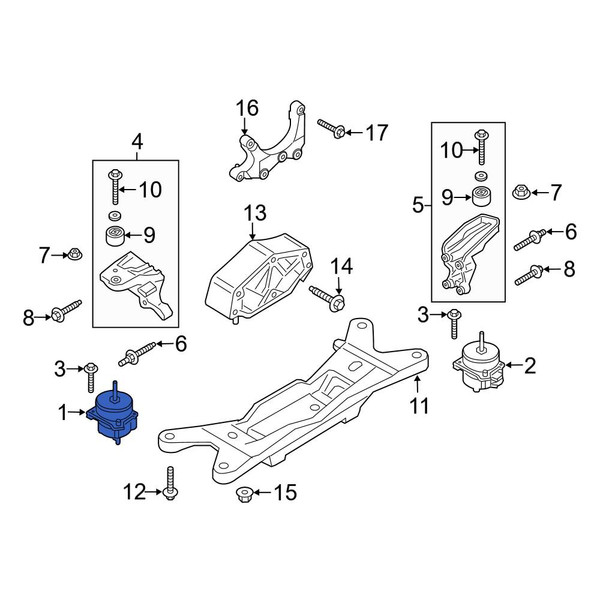 Ford OE FR3Z6038G - Right Engine Mount