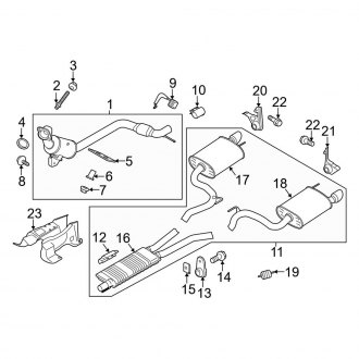 2015 Ford Mustang OEM Exhaust Parts - Systems, Tips | CARiD