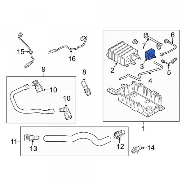 Ford OE AU5Z9C915E - Vapor Canister Purge Solenoid