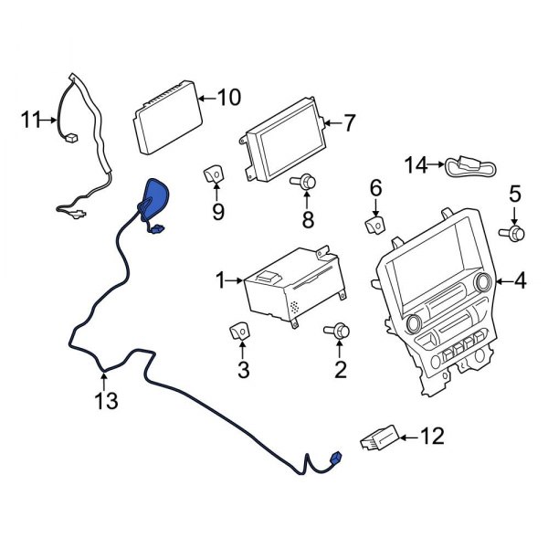 Ford OE FR3Z14D202A - GPS Navigation Control Module Connector