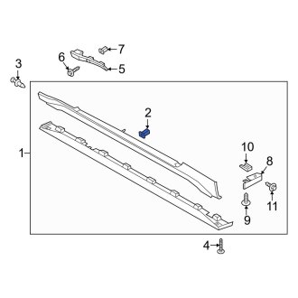 Ford Transit Connect Rocker Panel Hardware - Clips, Brackets | CARiD