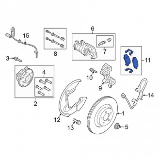 Ford Mustang OEM Brake Parts - Pads, Bleeders, Rotors | CARiD