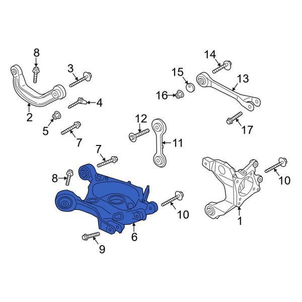 Ford OE FR3Z5K898A - Rear Lateral Arm