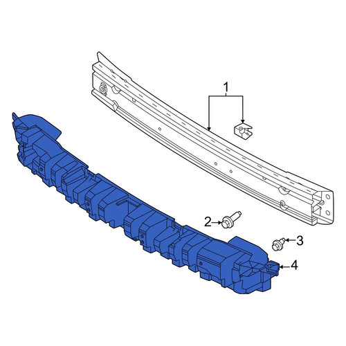 Ford OE PR3Z17C882A - Front Bumper Impact Absorber