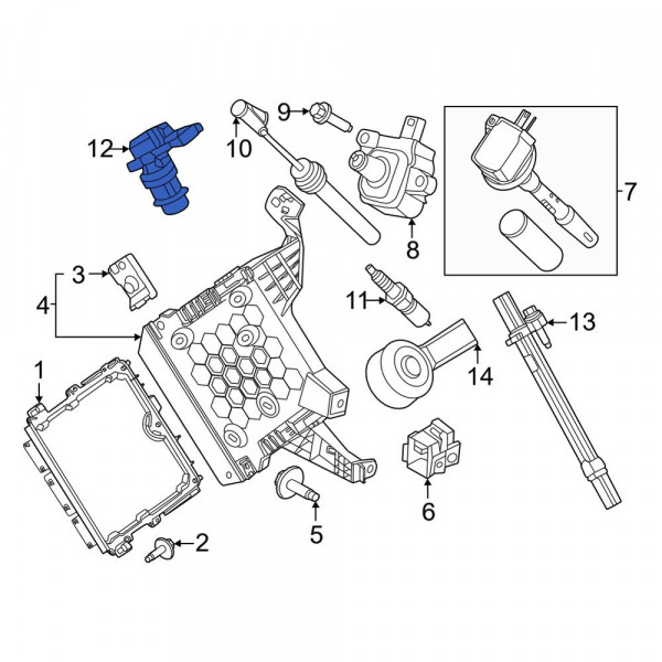 Ford OE HX7Z6B288A - Engine Camshaft Position Sensor