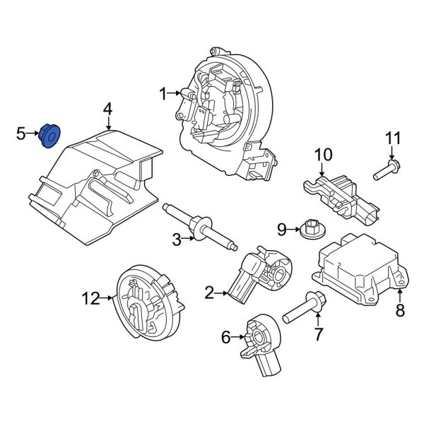 Ford OE W520201S440 - Air Bag Impact Sensor Nut