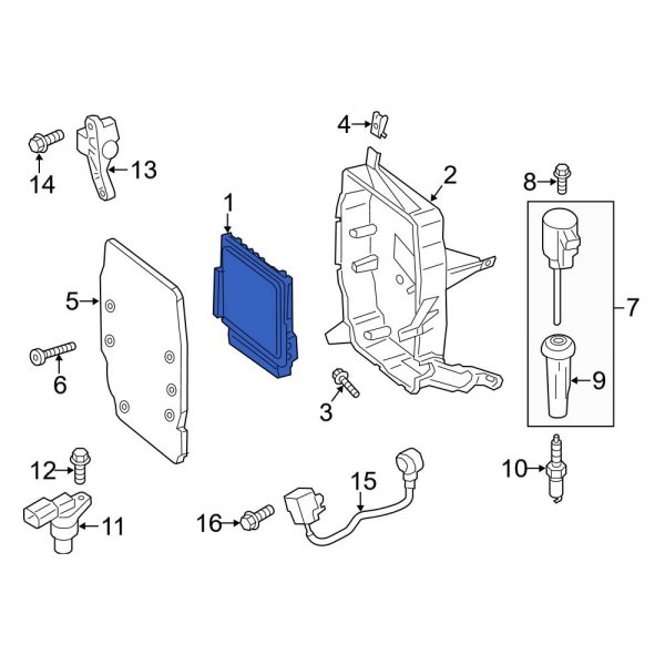 Ford OE DM5Z12A650UC - Engine Control Module (ECM)