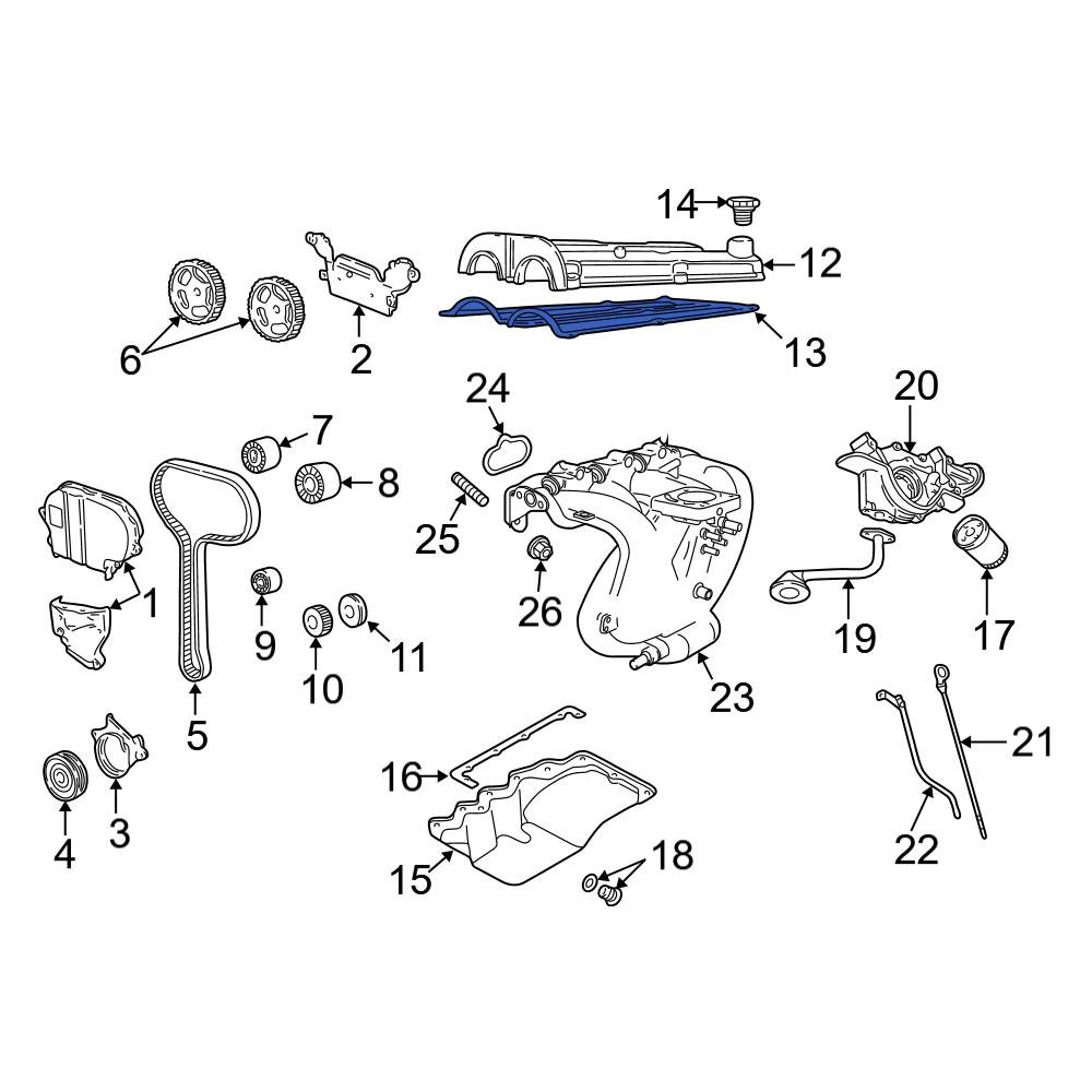 Ford OE YS4Z6584BA - Engine Valve Cover Gasket