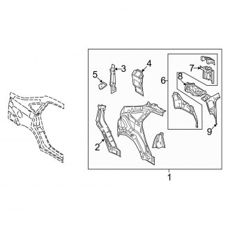2011 Ford Focus OEM Quarter Panels & Parts — CARiD.com