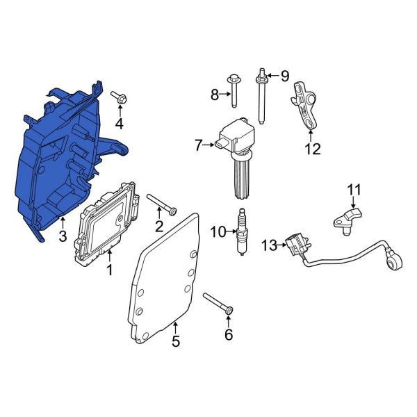 Ford OE CV6Z12A659C - Engine Control Module (ECM) Bracket