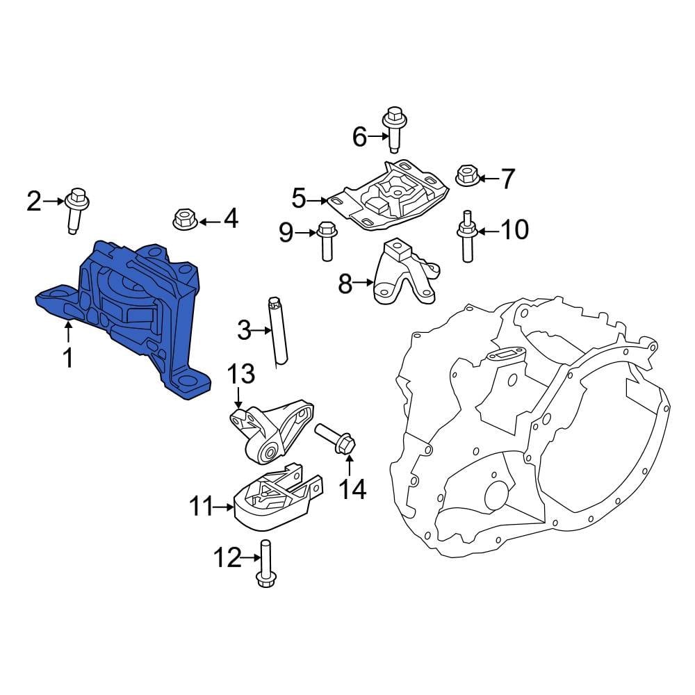 Ford OE AV6Z6038A - Engine Mount