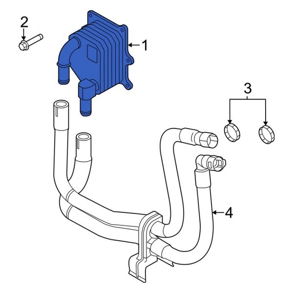Ford OE 8A8Z6A642A - Engine Oil Cooler