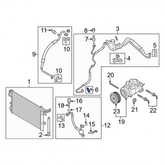 Ford Fiesta OEM A/C & Heating Parts | Systems, Compressors — CARiD.com