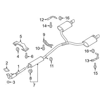 2014 Ford Taurus OEM Exhaust Parts - Systems, Tips | CARiD