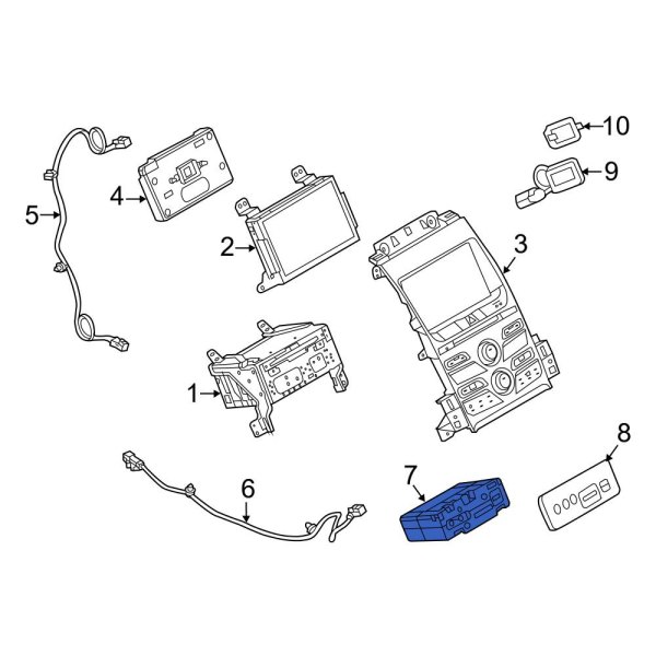 Ford OE BT4Z19A387B - Infotainment Display Control Module