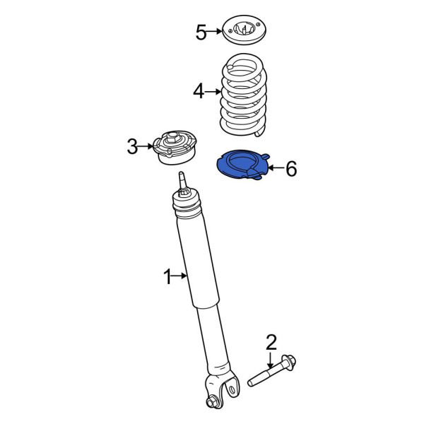 Ford OE AA8Z5586B - Lower Coil Spring Insulator