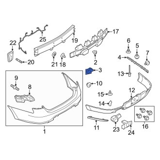 Ford Edge Grille Brackets & Hardware — CARiD.com